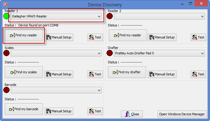 Connecting Gallagher HR5 Reader