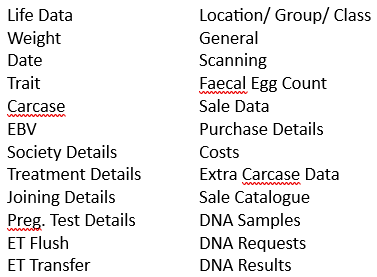 Data Types/Stockbook Fields for Import (Details from a Data File)